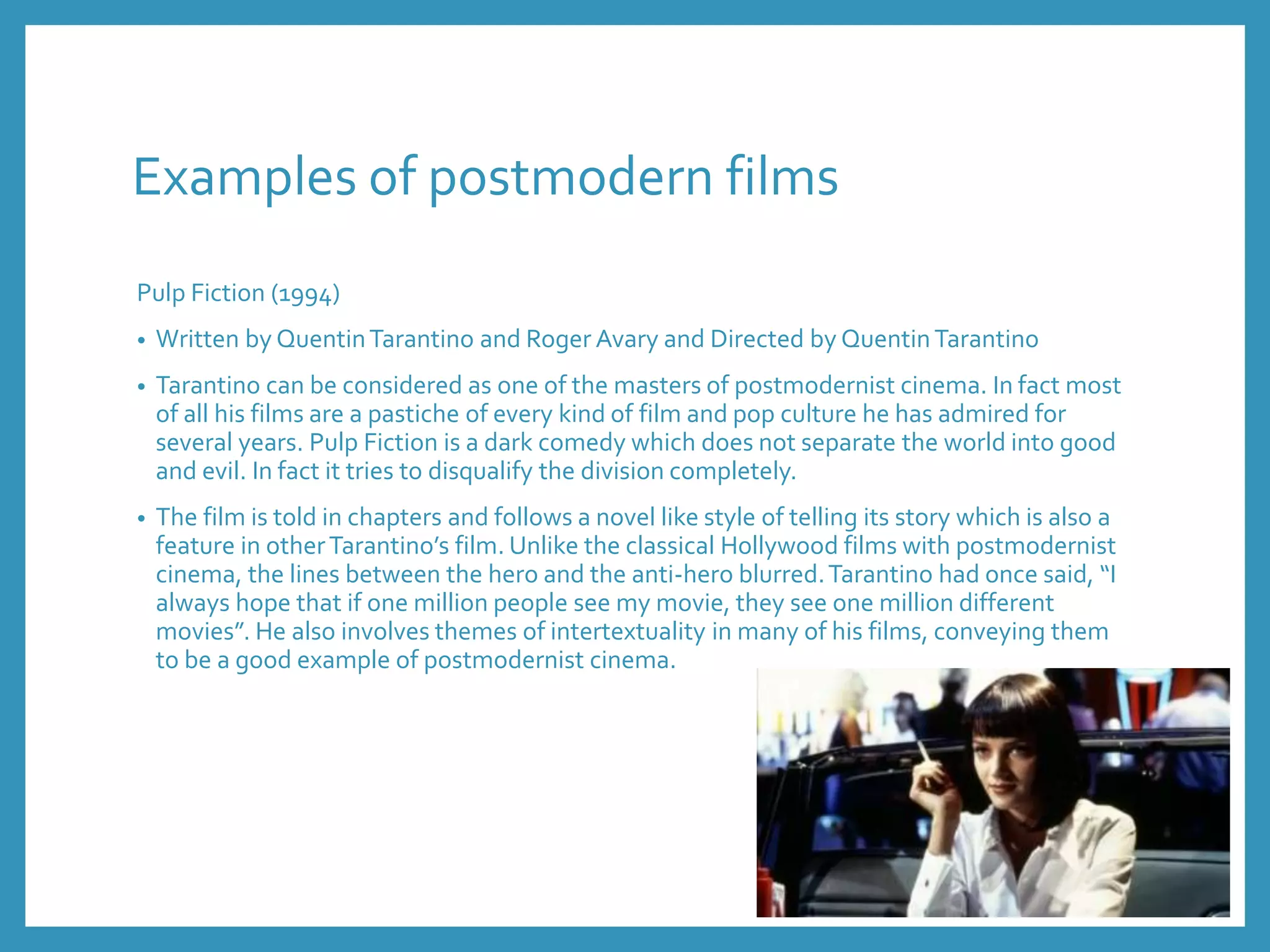 Postmodernism and film | PPTX