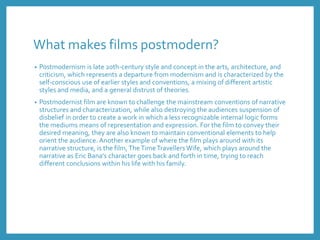 Postmodernism and film | PPTX