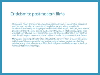 Postmodernism and film | PPTX