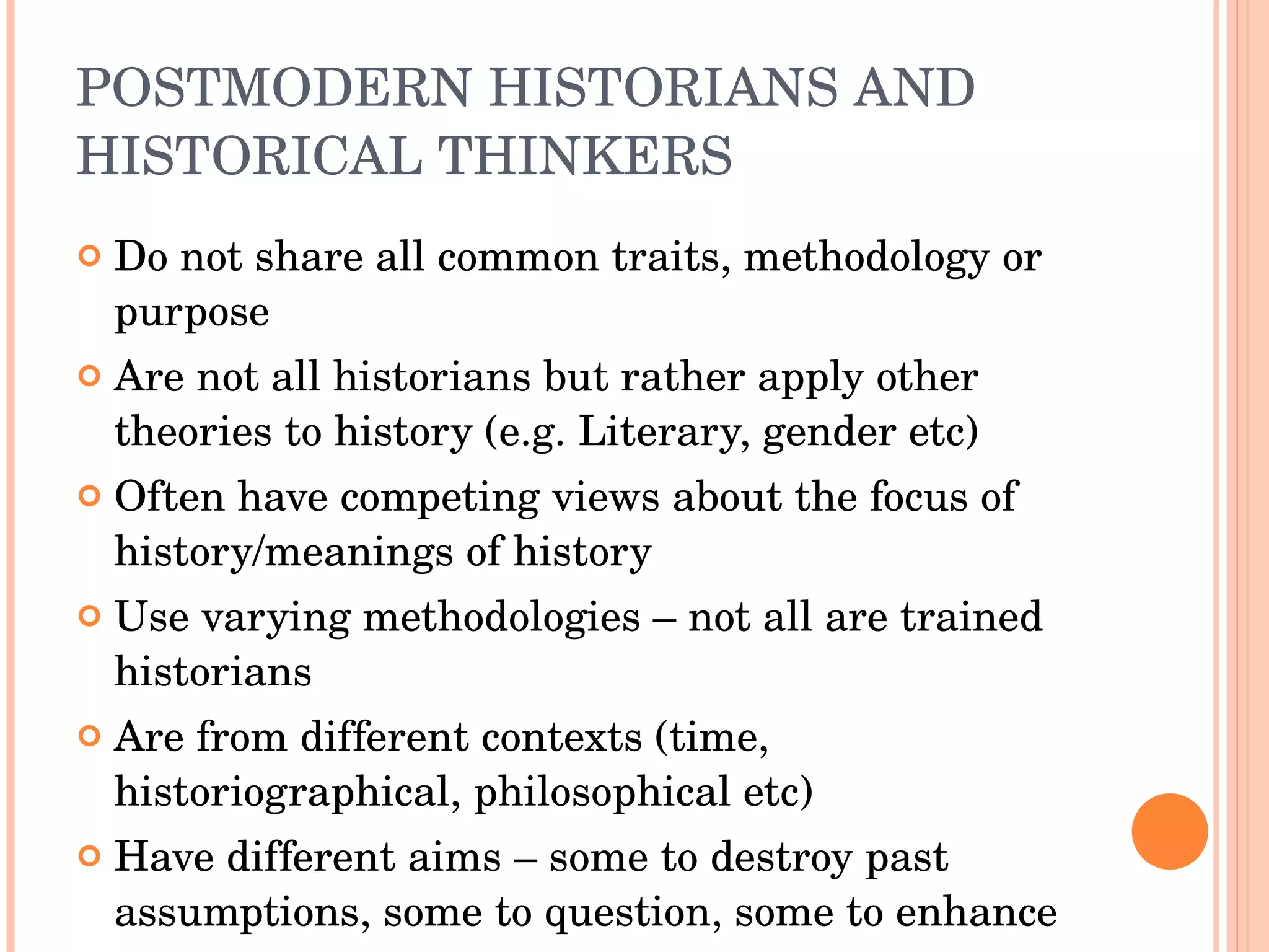 Postmodernism and history | PPT
