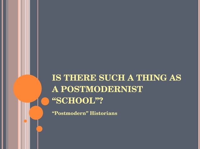 Postmodernism and history | PPT