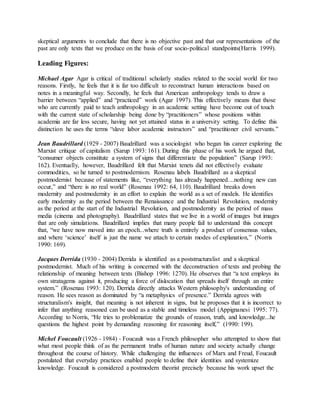 Postmodernism and its critics | DOCX
