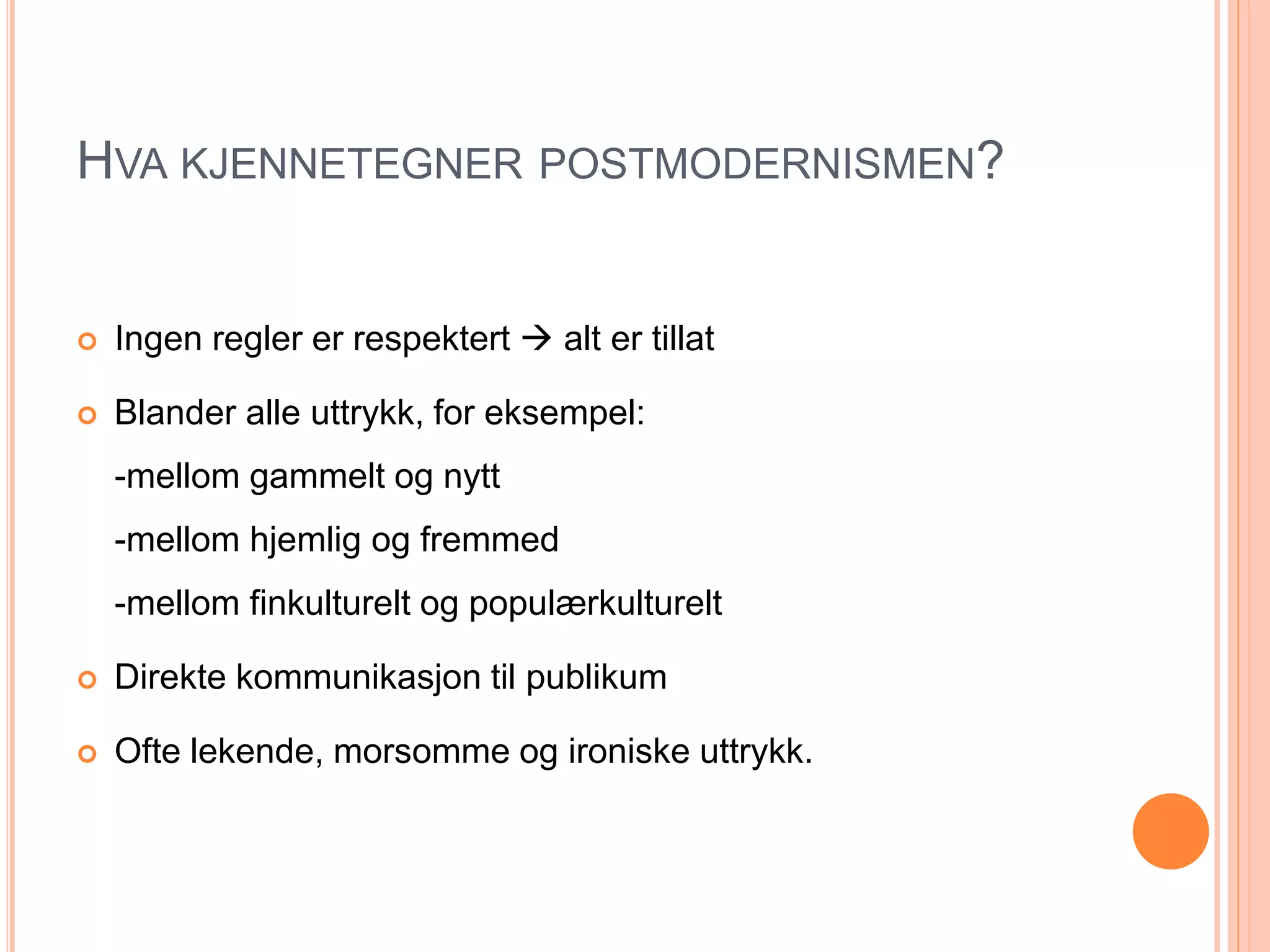 Postmodernisme | PPTX