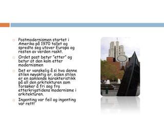 Postmodernismen | PPTX