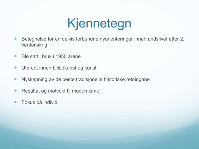 Postmodernismen | PPT
