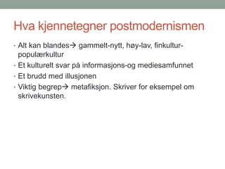 Postmodernismen | PPTX