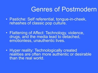 Postmodernism & fc | PPTX