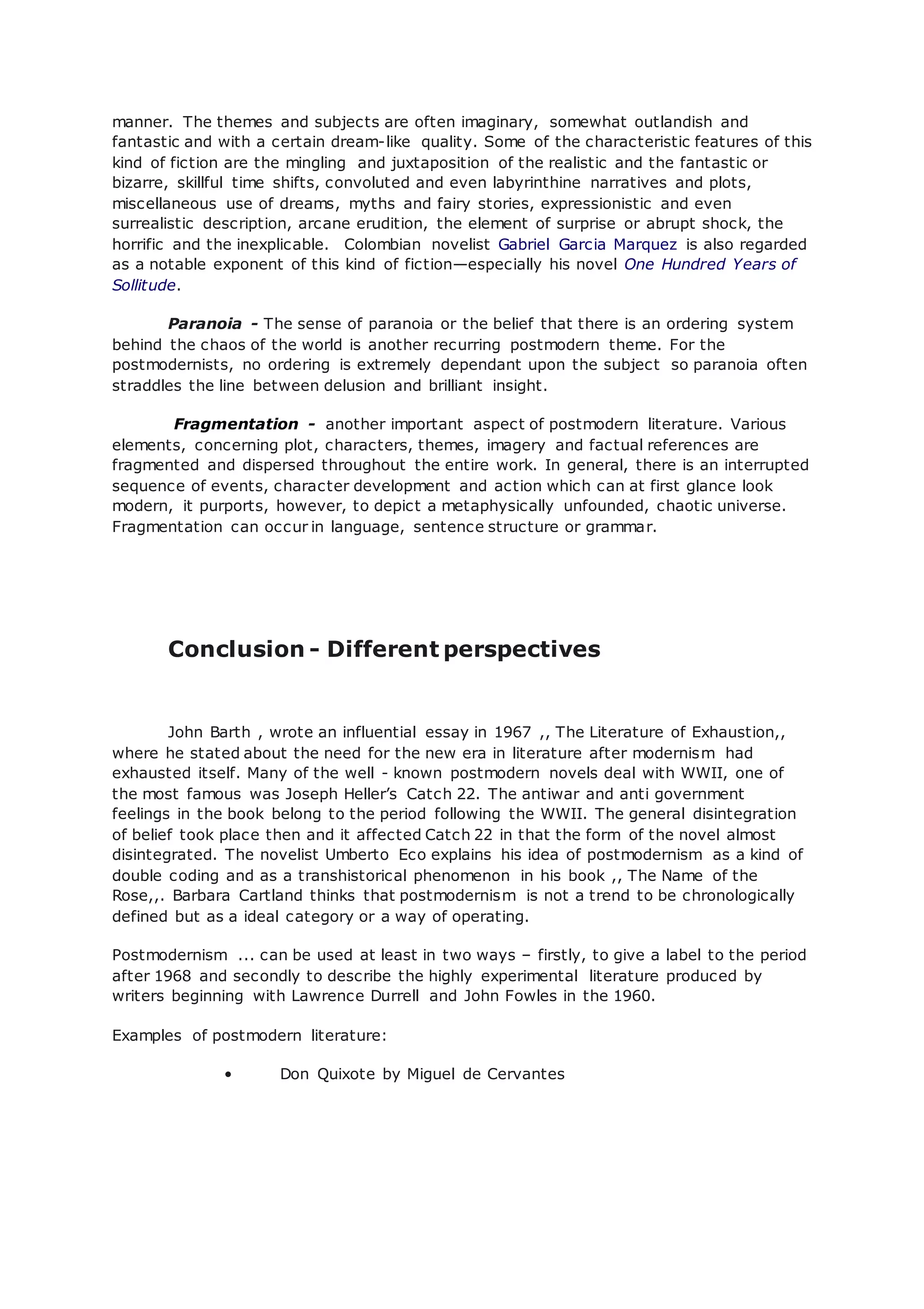 Postmodernism in english_literature | DOCX