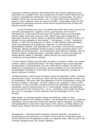 Postmodernism in english_literature | DOCX