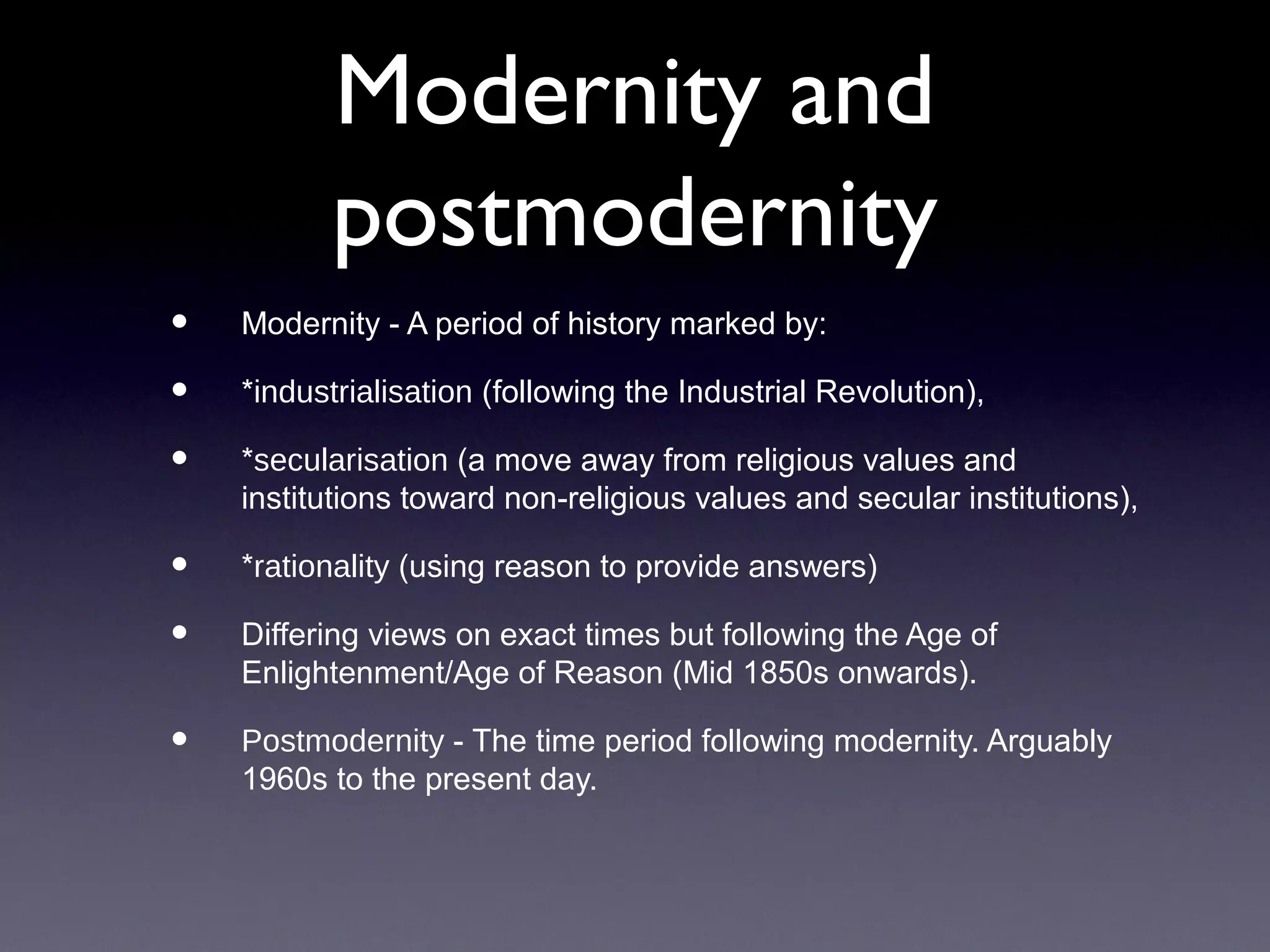 Postmodernism lesson 2 ppt | PPT