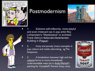 Postmodernism lesson 2 ppt | PPT