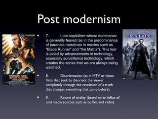 Postmodernism lesson 2 ppt | PPT