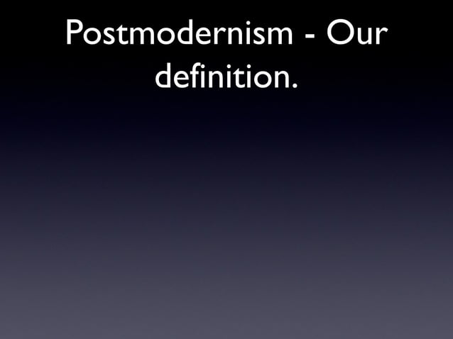Postmodernism lesson 2 ppt | PPT | Modern Art | Fine Art