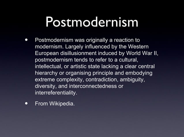 Postmodernism lesson 2 ppt | PPT | Modern Art | Fine Art
