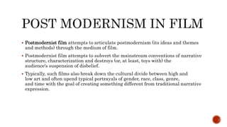 Post Modernism | PPTX | Modern Art | Fine Art