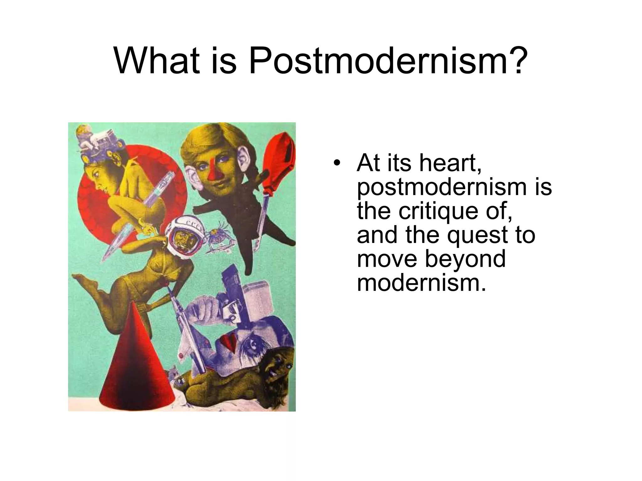 Postmodernism presentation | PPTX
