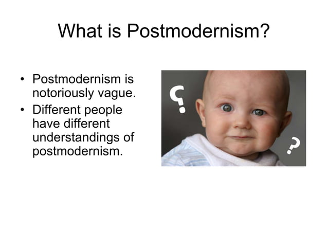 Postmodernism presentation | PPTX