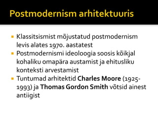 Postmodernism, triin sõro 12b | PPTX