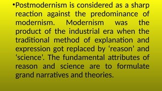 POSTMODERNIST PERSPECTIVE IN POLITICAL SCIENCE.pptx