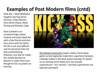 Post modernity in films | PPTX | Modern Art | Fine Art