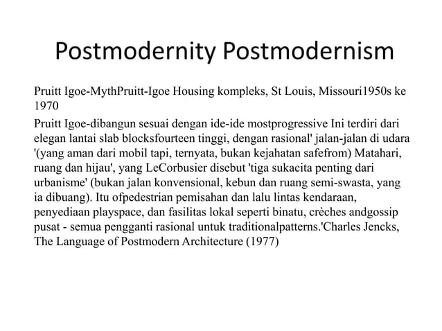 Postmodernity postmodernism | PPTX