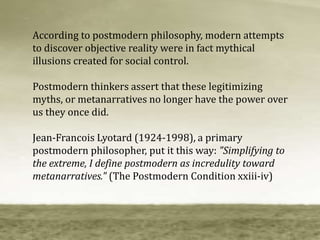 Postmodern lecture 1 | PPT