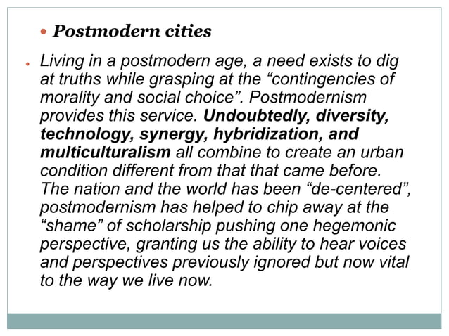 Postmodern Los Angeles | PPTX