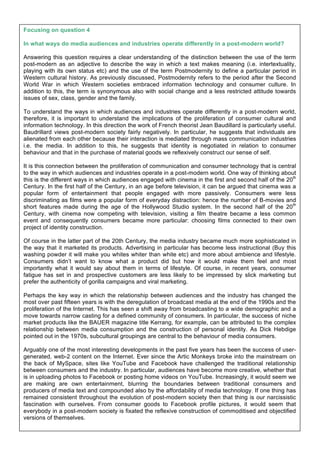 Postmodern media | PDF