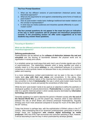 Postmodern media | PDF