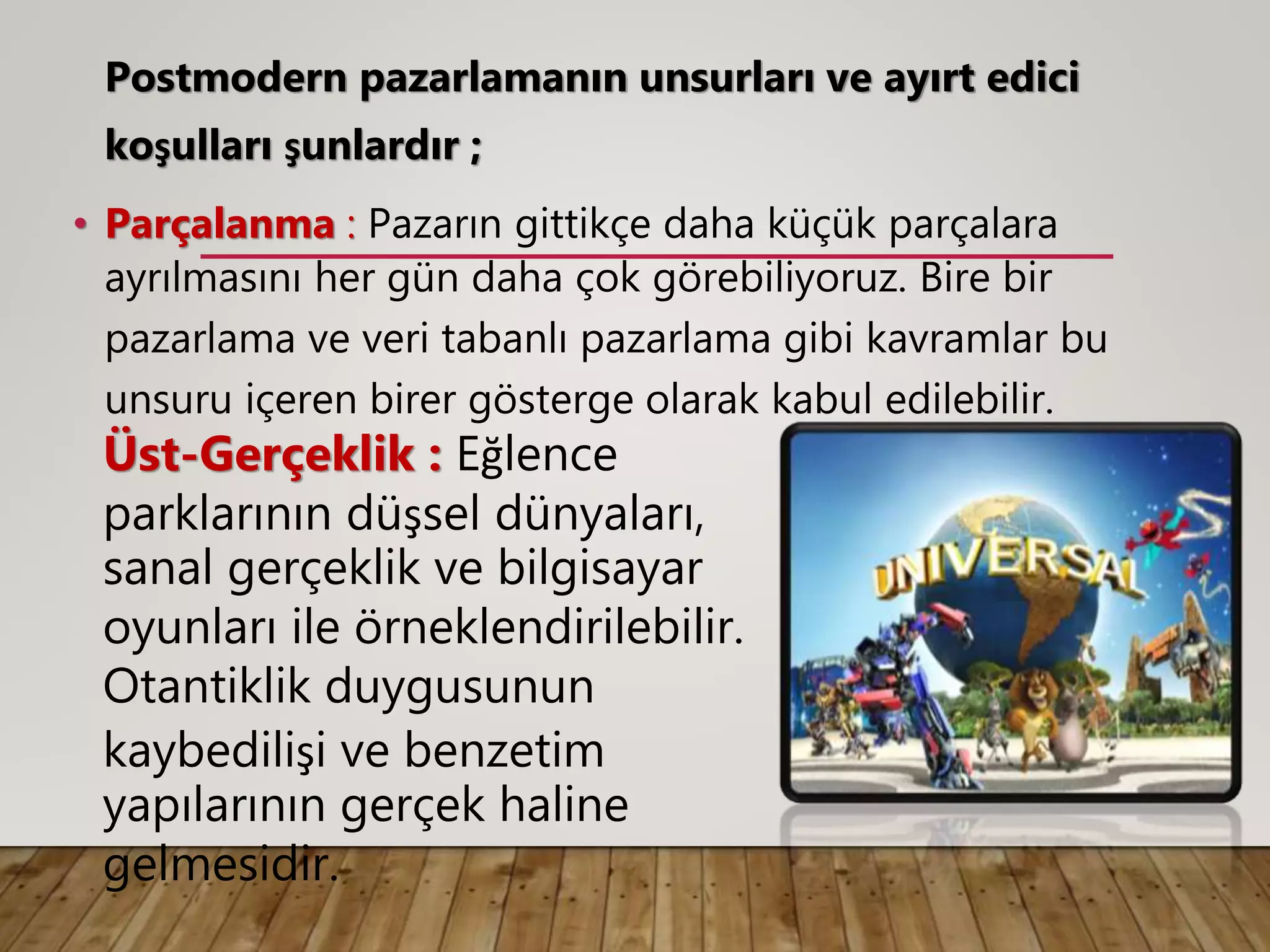 Postmodern Pazarlama (Postmodern Marketing) | PPTX