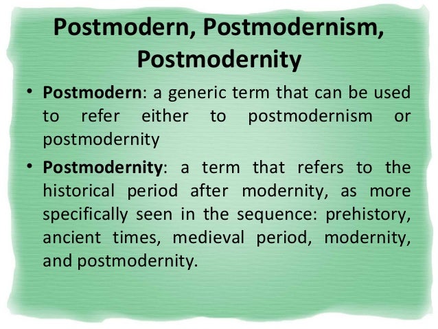 Postmodern Philosophy a new Paradaigm