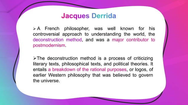 Postmodern Philosophy | PPTX