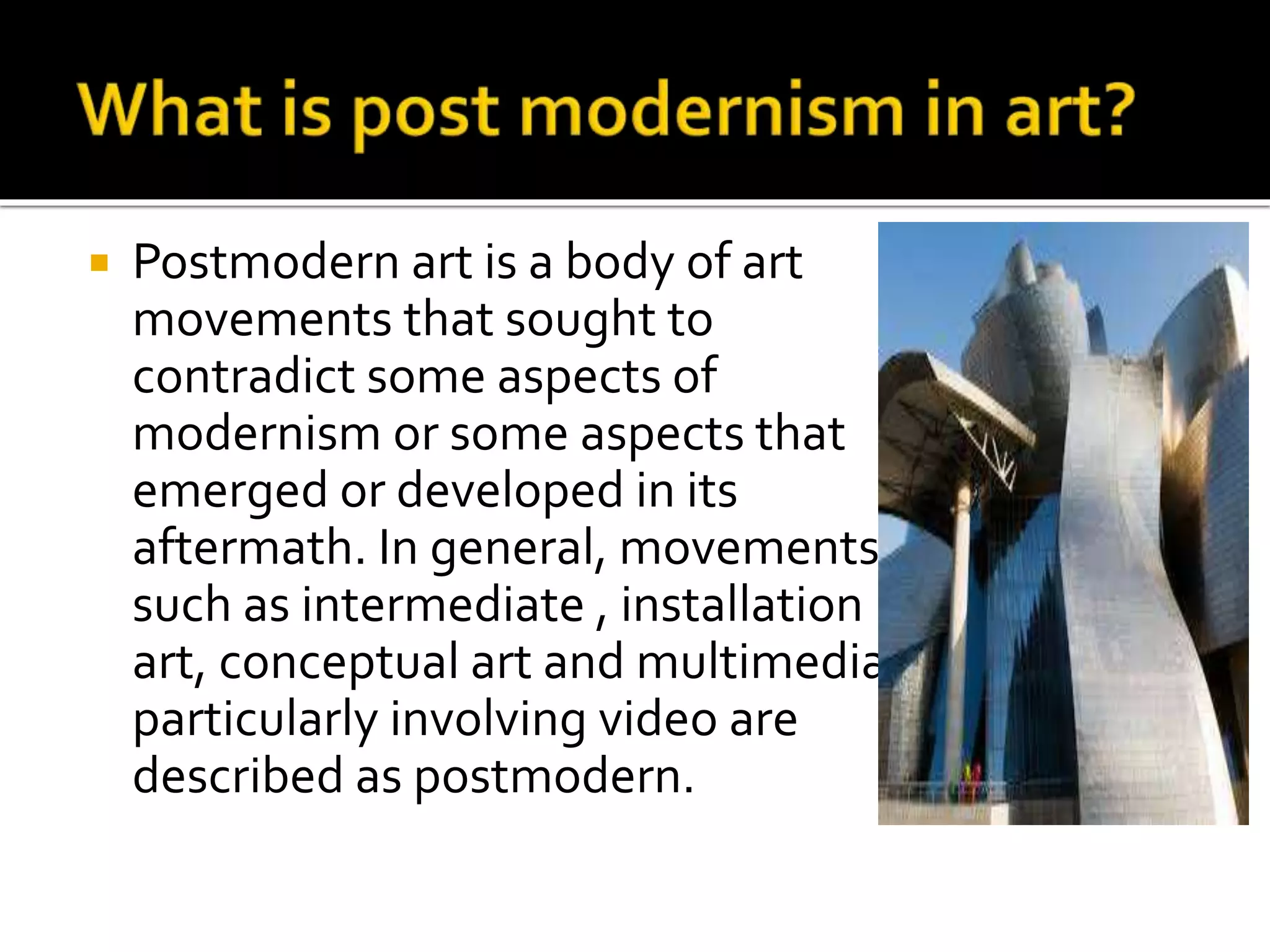 Post modern popular culture. | PPTX