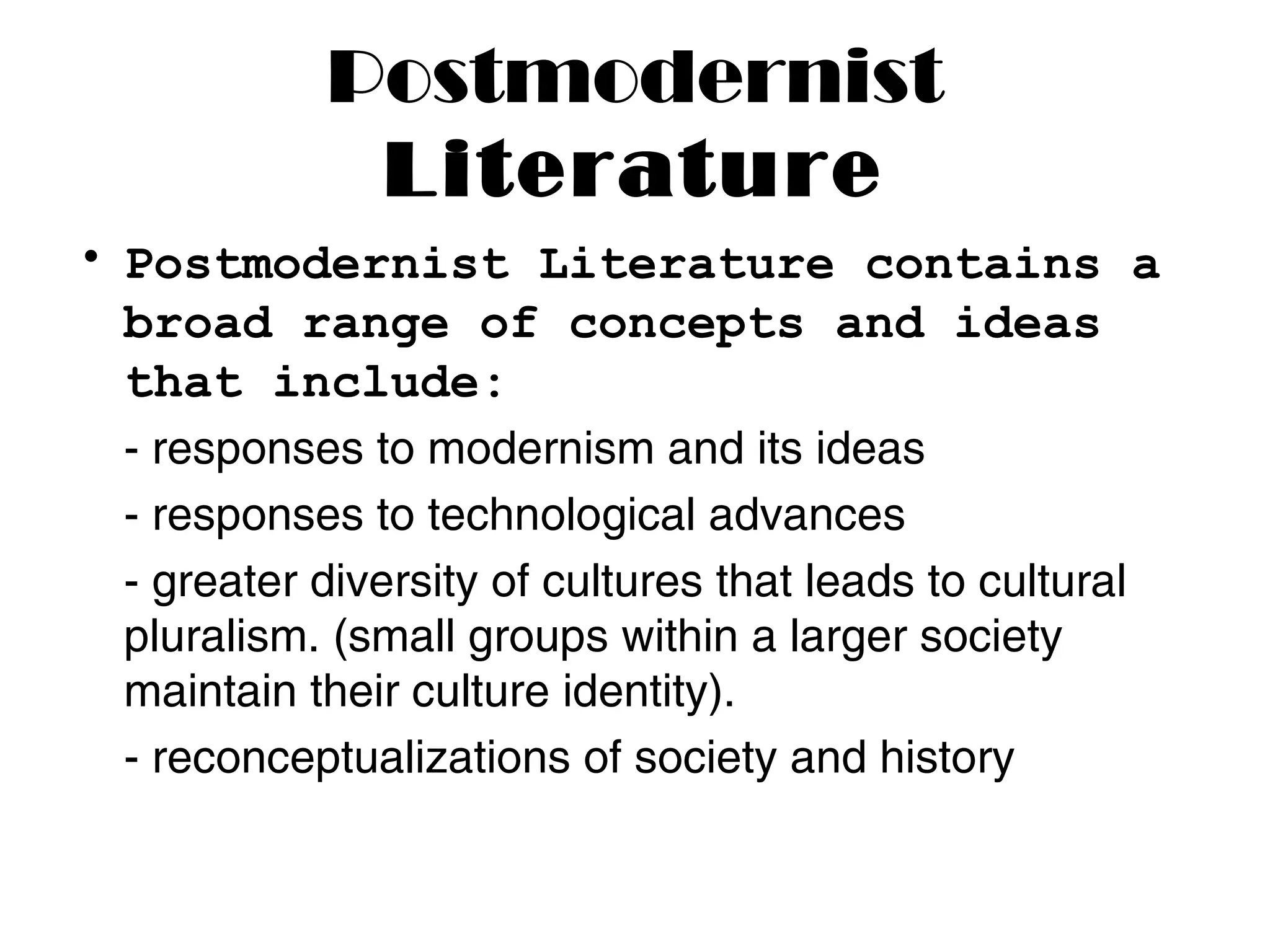 Postmodern in Sociology | PPT