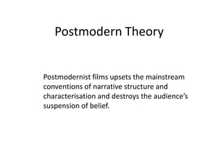 Postmodern theory | PPTX | Modern Art | Fine Art