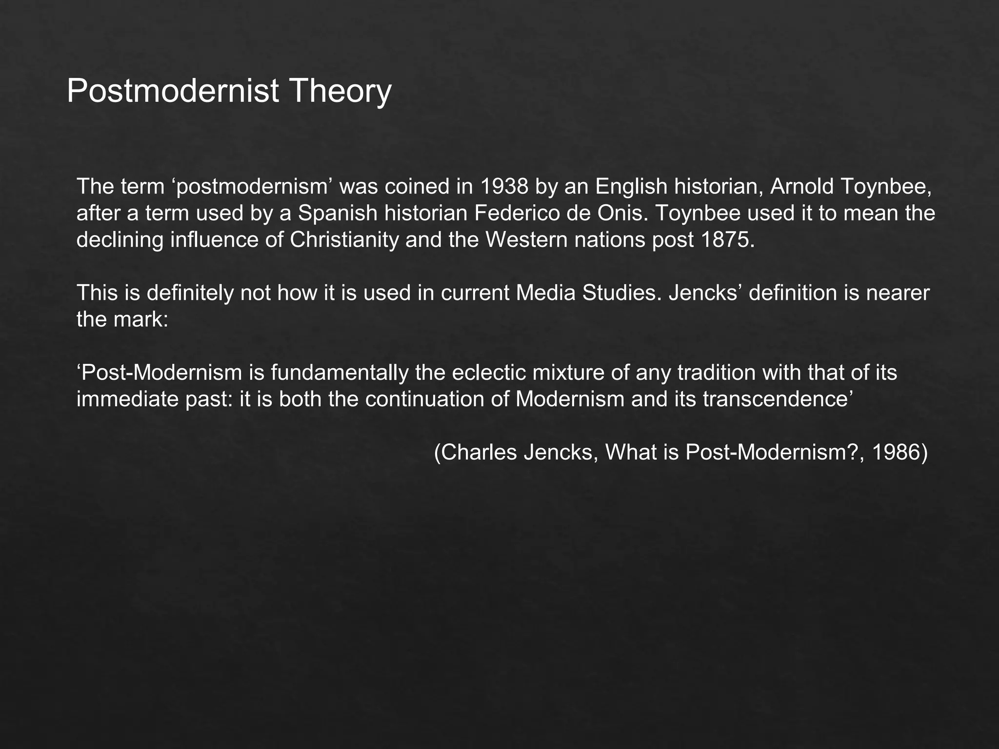 Postmodern theory and theorists | PPT