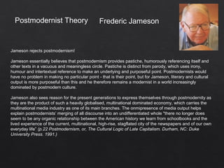 Postmodern theory and theorists | PPT