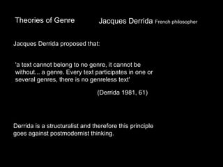 Postmodern theory and theorists | PPT