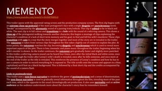 Postmodern Trailer Analysis 1 Films 1-5 | PPTX