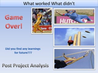 Project post-mortem analysis | PPSX