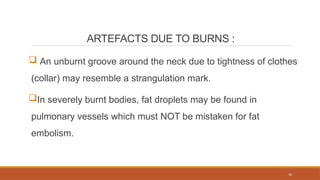POST MORTEM ARTEFACTS(forensic medicine) | PPTX