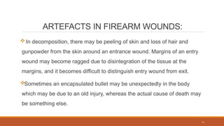POST MORTEM ARTEFACTS(forensic medicine) | PPTX