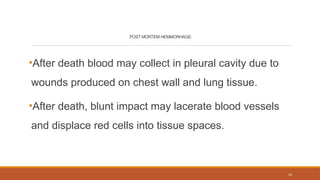 POST MORTEM ARTEFACTS(forensic medicine) | PPTX
