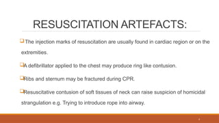 POST MORTEM ARTEFACTS(forensic medicine) | PPTX