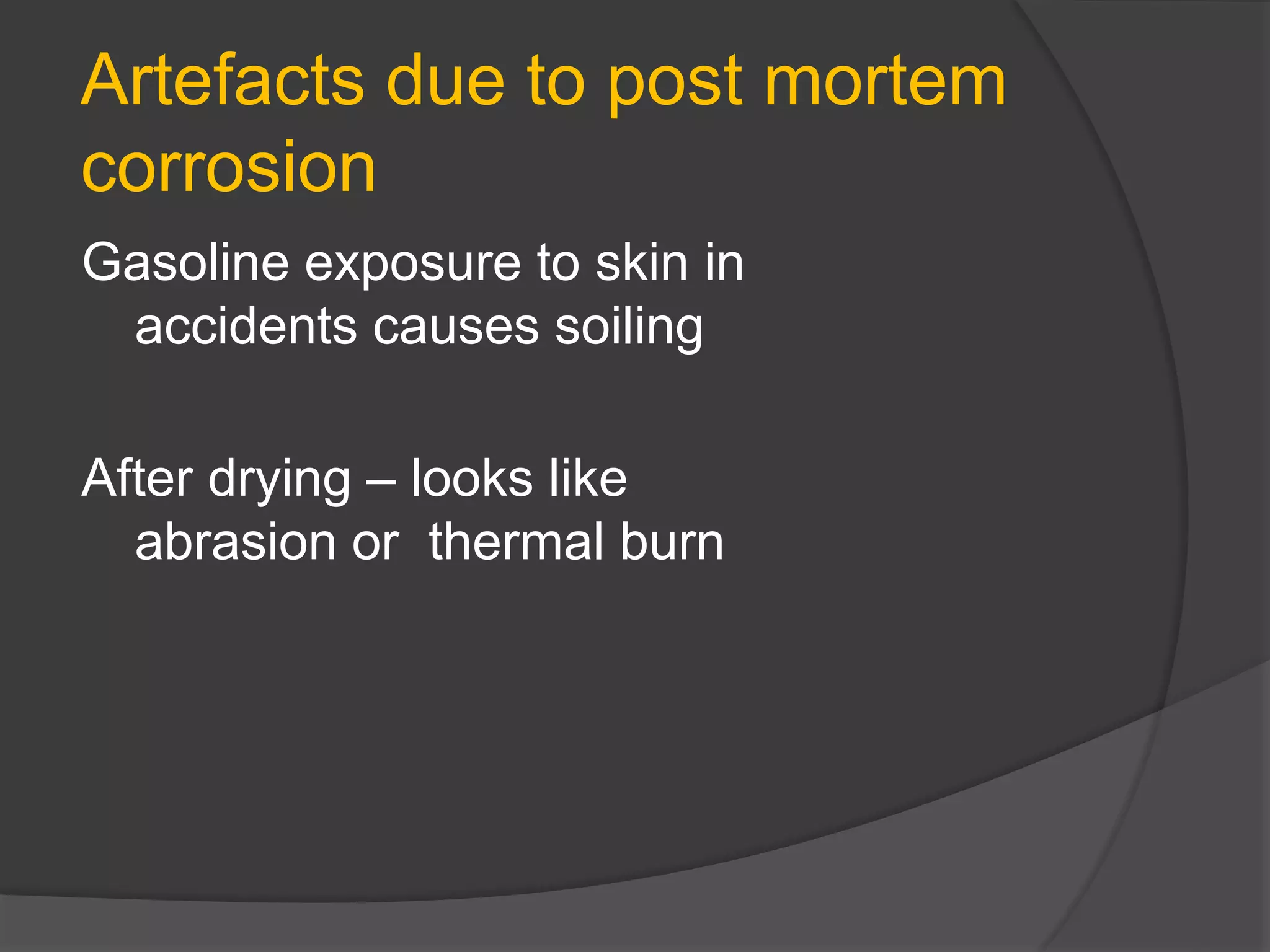 Postmortem artifacts - a Forensic perspective | PPTX