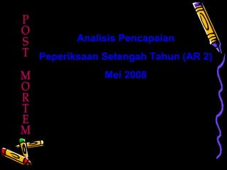 Postmortem audit akademik mei 2008 | PPT
