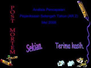 Postmortem audit akademik mei 2008 | PPT