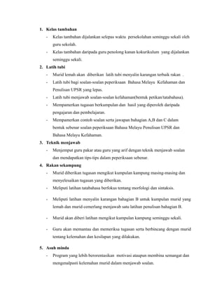 Post mortem bm upsr 2012 | DOC