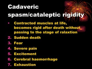 Postmortem changes | PPT