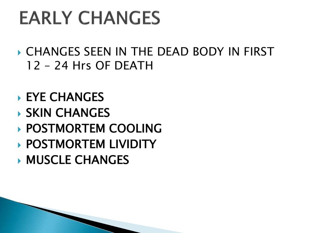 Postmortem changes | PPT
